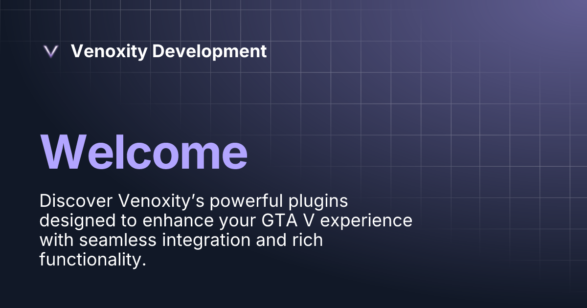 Welcome | Venoxity Development